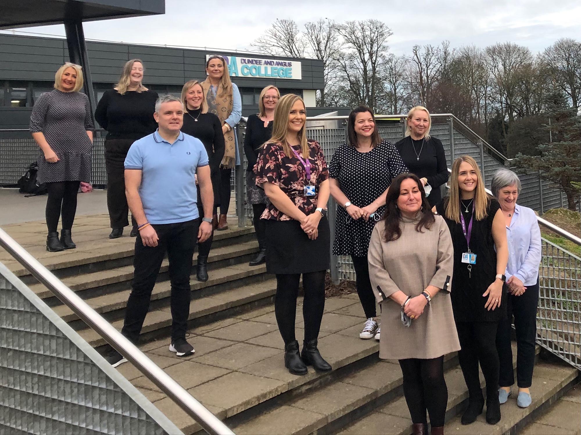 Dundee & Angus College News | College team wins award for supporting ...